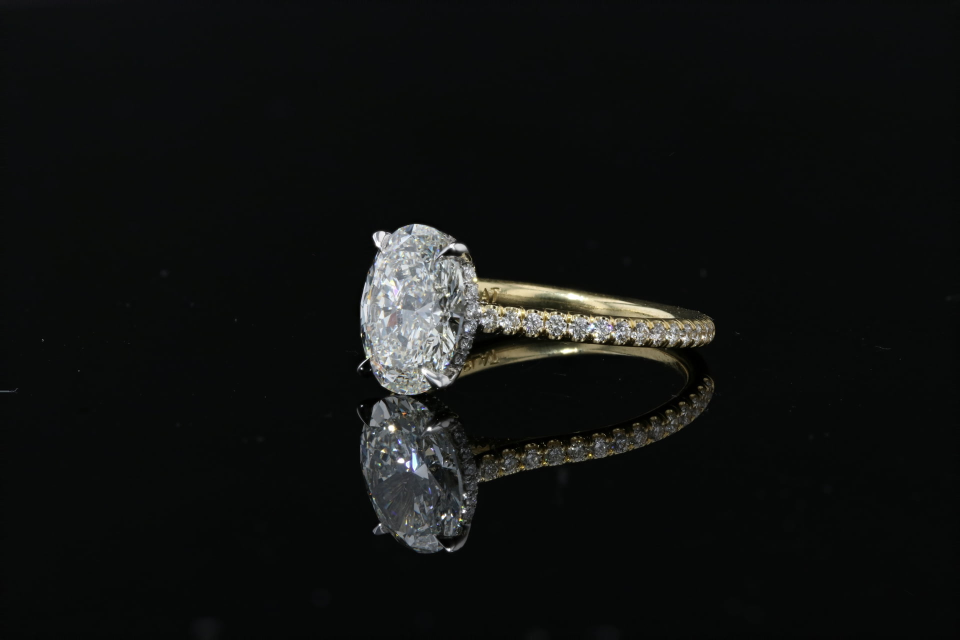 2 Ct Oval Solitaire Diamond Engagement Ring - Nathan Alan Jewelers