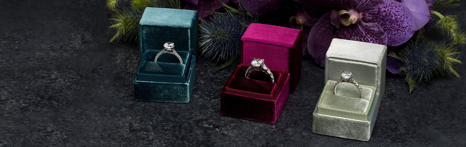 Dazzling Three Sided Pave' Engagement Rings in Orange County, CA